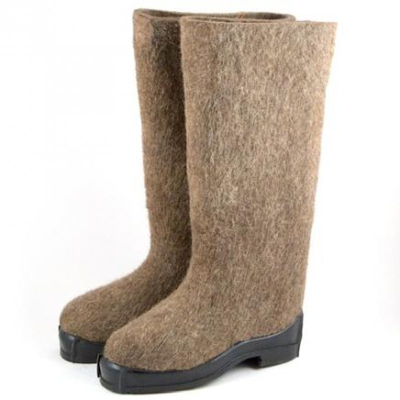 Valenki with rubber soles