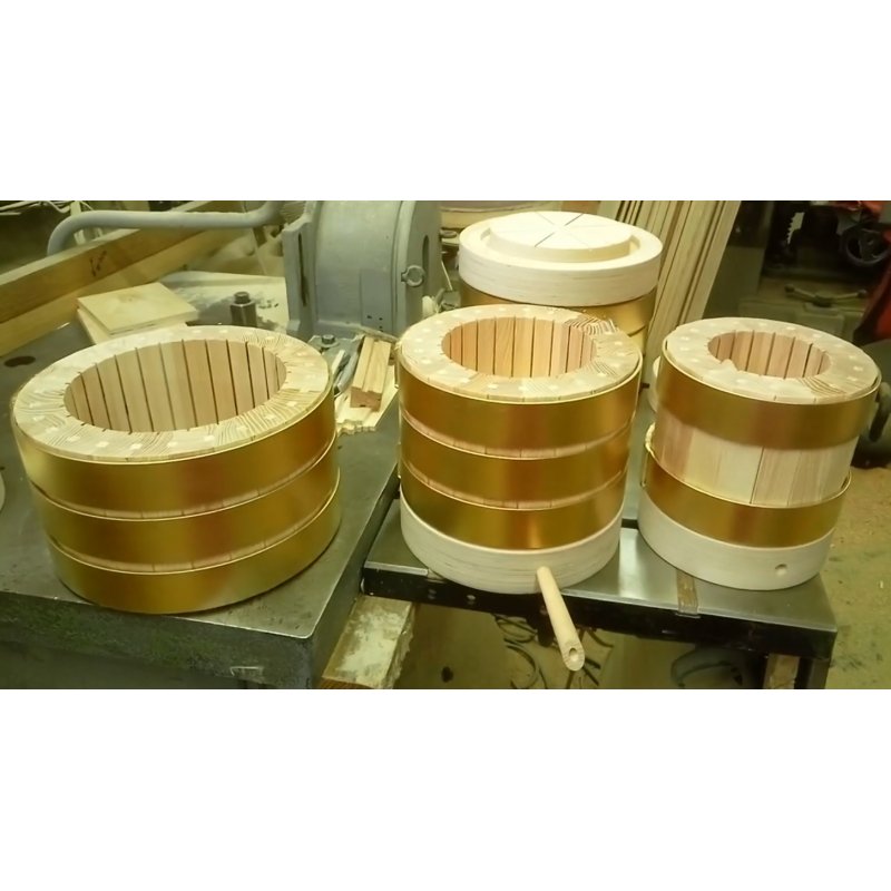 Wooden press-barrel, 6 litres to make natural oils and juices