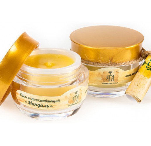 Almond cream, 30 ml, eco-friendly natural bio-cosmetics