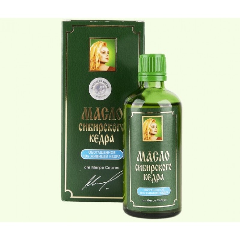 Cedar nut oil / cedar resin 10% (Pinus Sibirica), 100 ml