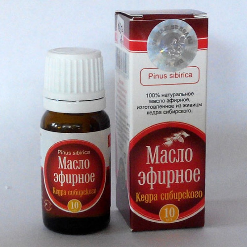 Resin cedarwood essential oil (Pinus Sibirica), 10 ml