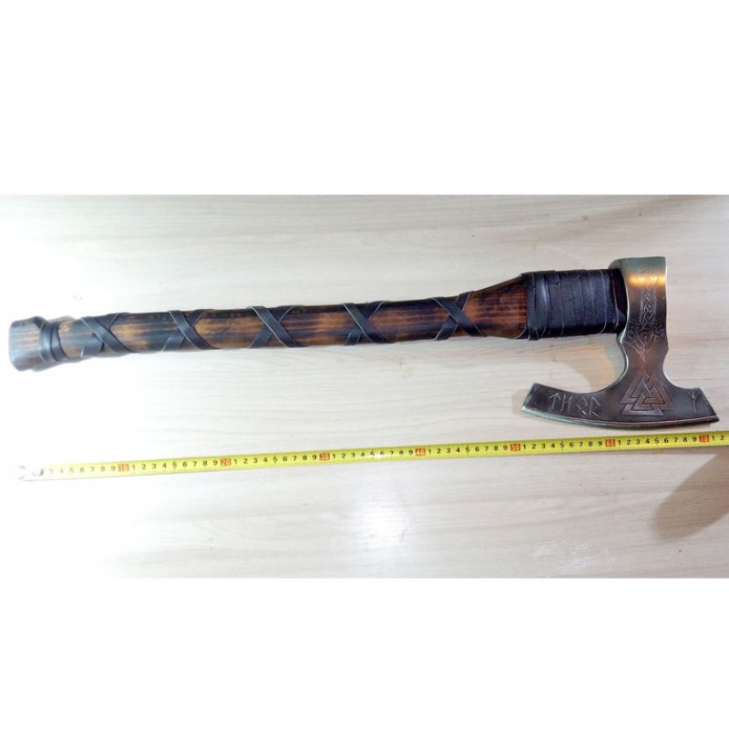 Hand-forged Celtic axe