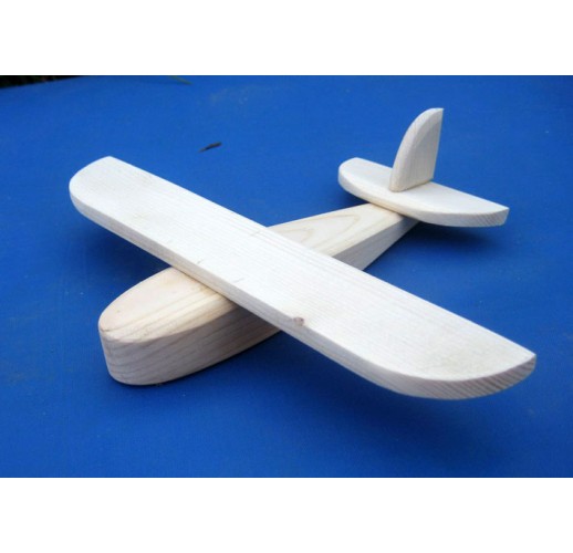 Wooden airplane, handmade craft