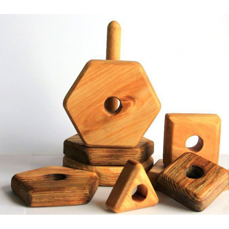 Sectional pyramid, handmade craft