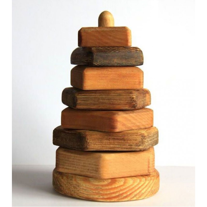 Sectional pyramid, handmade craft