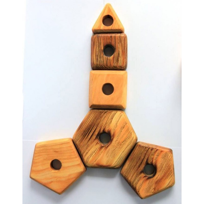 Sectional pyramid, handmade craft